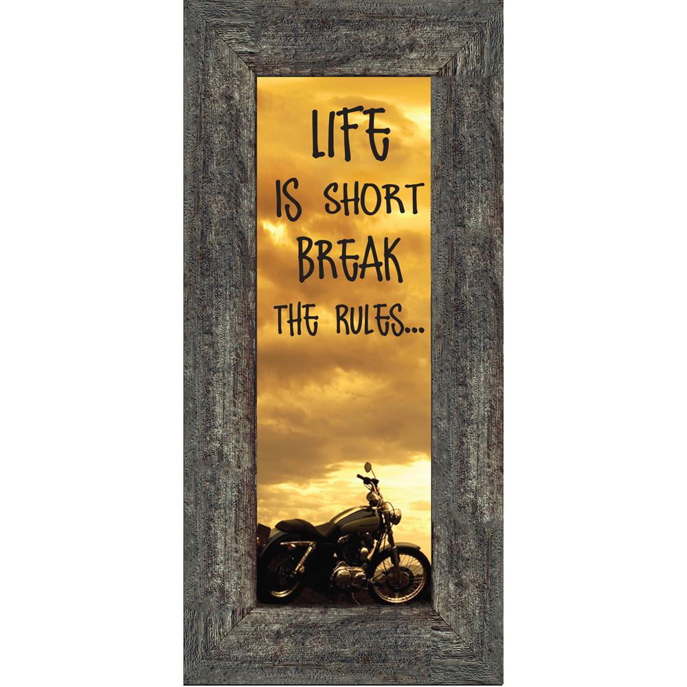 Life is Short, Motorcycle Picture Frame, Gifts for Motorcycle Riders ...
