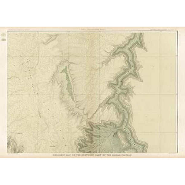 Grand Canyon - Geologic Map of The Southern Part of The Kaibab Plateau ...