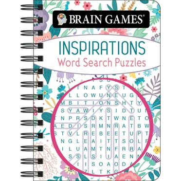 Brain Games Brain Games - Word Searches - Large Print (Purple), (Spiral ...