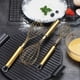 ReaNea Gold Whisk Set of 3 Stainless Steel 8" 10" 12" Beater Wire ...