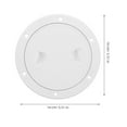 YUYUETIME Marine Hatch Cover White ABS Round Boat Deck Plate for Yacht ...