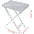 MONIPA Acrylic Folding Table for Small Spaces Transparent for Home ...