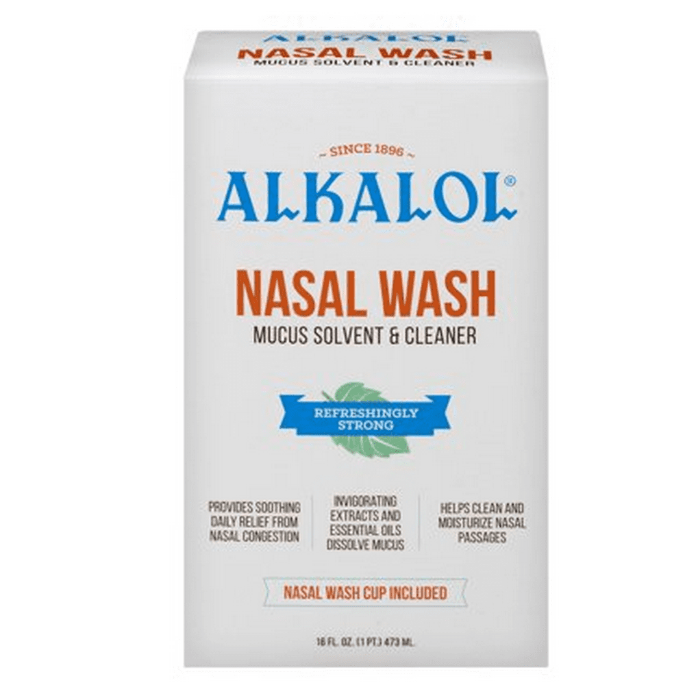 Alkalol Mucus Solvent and Cleaner Nasal Wash, 16 fl oz - Walmart.com ...