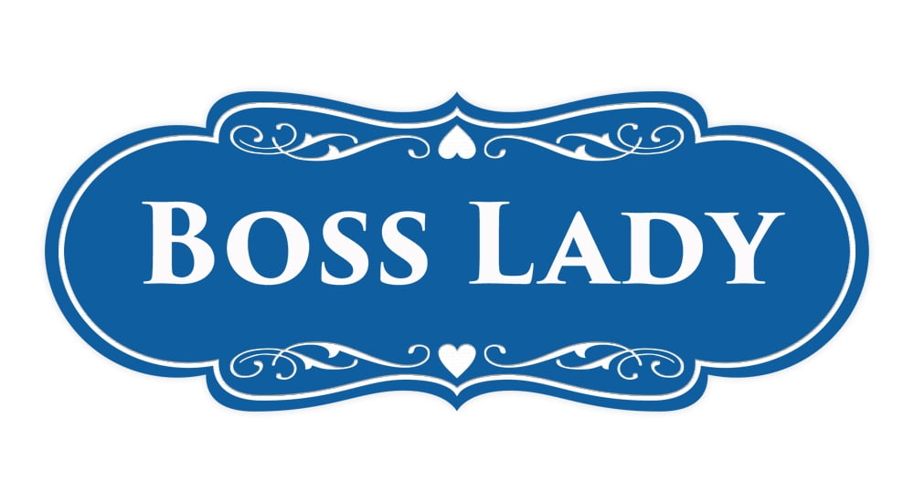 Signs ByLITA Designer Boss Lady Sign (Blue) - Small - Walmart.com