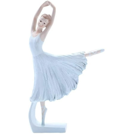 YDHely Ballerina Girl Figurine Resin Dancing Girl Statue Figure Model ...