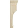 Ekena Millwork 4"W x 4"D x 14"H Recessed Groove Corbel, Rubberwood ...
