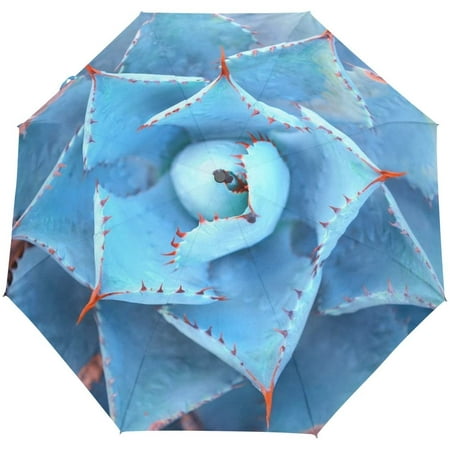 Succulent Sharp Agave Auto On Close Foldable Windproof Travel Umbrella ...