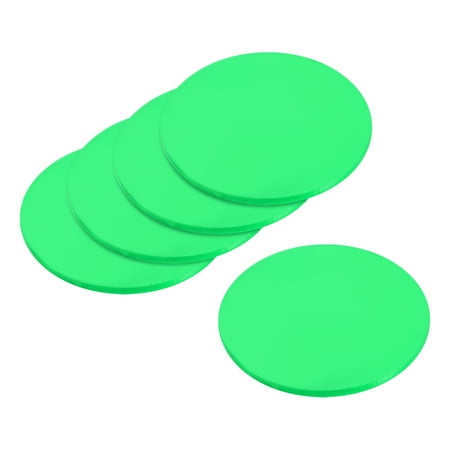 Uxcell 40MM Round Miniature Model Bases, 2MM Thick Circular Base, Green ...