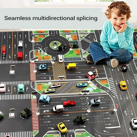 Children DIY Car Parking Map Toys Educational Waterproof Parent-Child ...