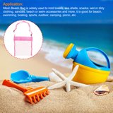 Uxcell Small Mesh Beach Bag Sea Shell Tote Bags with Carrying Straps ...