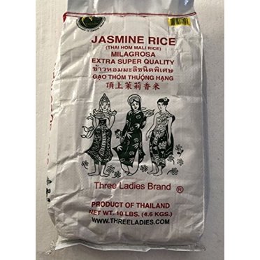 Three Ladies Rice (Jasmine Extra Super Quality, 25 lbs) - Walmart.com