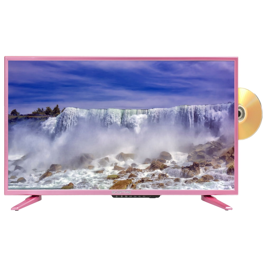 Sceptre 32" Class HD (720P) Pink LED TV (E328PD-SR) with Built-in DVD ...