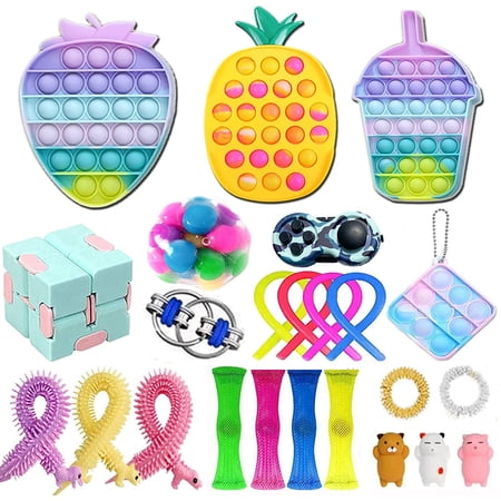 HTCM Fidget Toy Pack, Pop Bubble Cheap Sensory Fidget Toy Set Stress ...