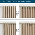 Beige/Champagne 52"W x 90"L (Pack of 2) Polyester Blackout Window ...