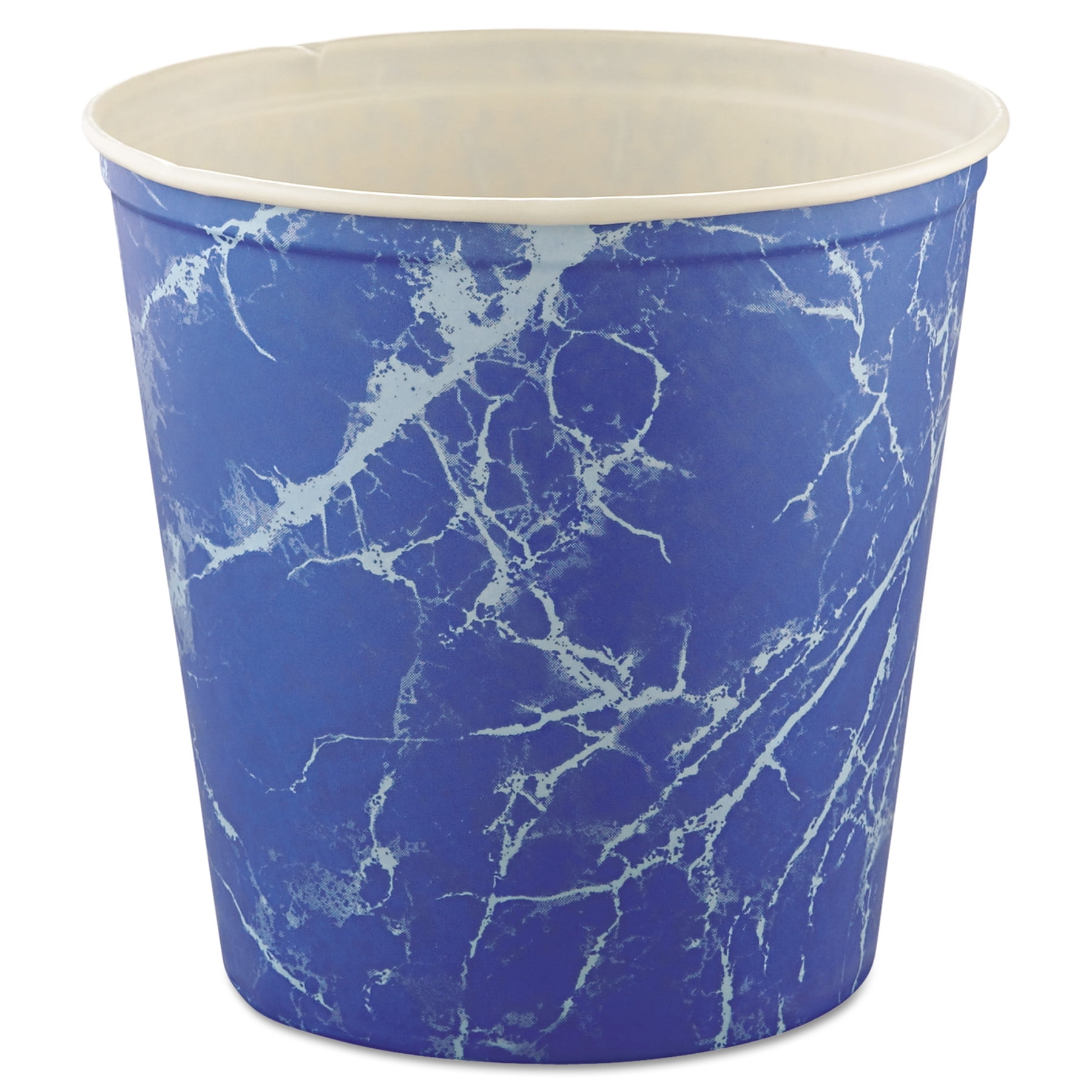 Solo Cup Company 165 Oz Double Wrapped Waxed Paper Buckets, Blue Marble ...