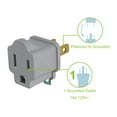 Hyper Tough 2-Pack Polarized Grounded Gray Indoor Adapter 15 Amps for ...