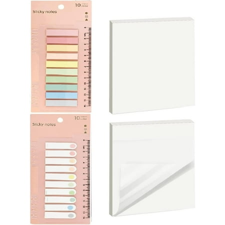 500 Pieces Transparent Sticky Tabs, Clear Book Tabs With Transparent ...