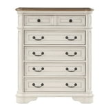 ACME Florian Chest in Grey and Antique White - Walmart.com