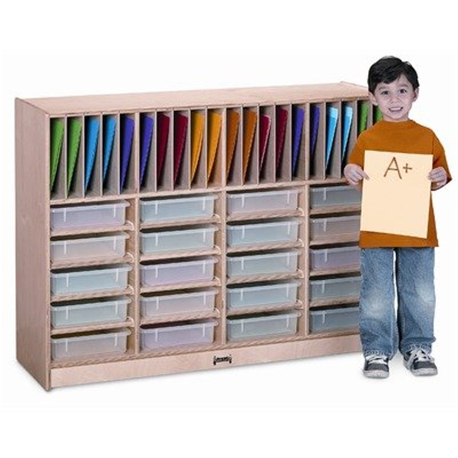 Jonti-Craft Homework Station-Option:With Clear Paper Trays - Walmart.com
