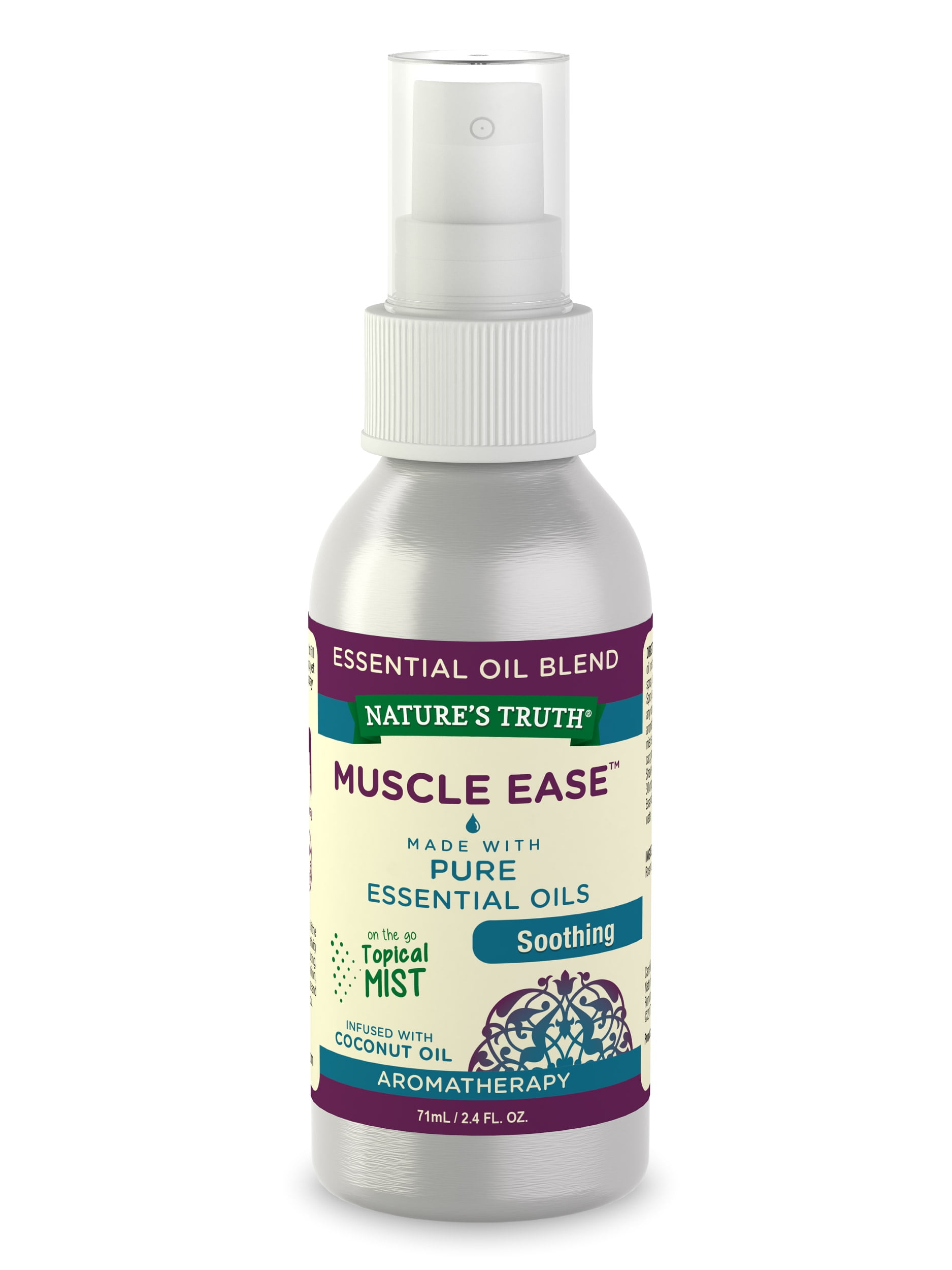 Muscle Ease Essential Oil | 2.4 fl oz | Soothing Topical Mist | Non-GMO & Gluten Free Supplement ...