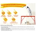 Scaffolding Ladder Steel Adjustable Heavy Duty Work Platform, 1000 Lbs ...
