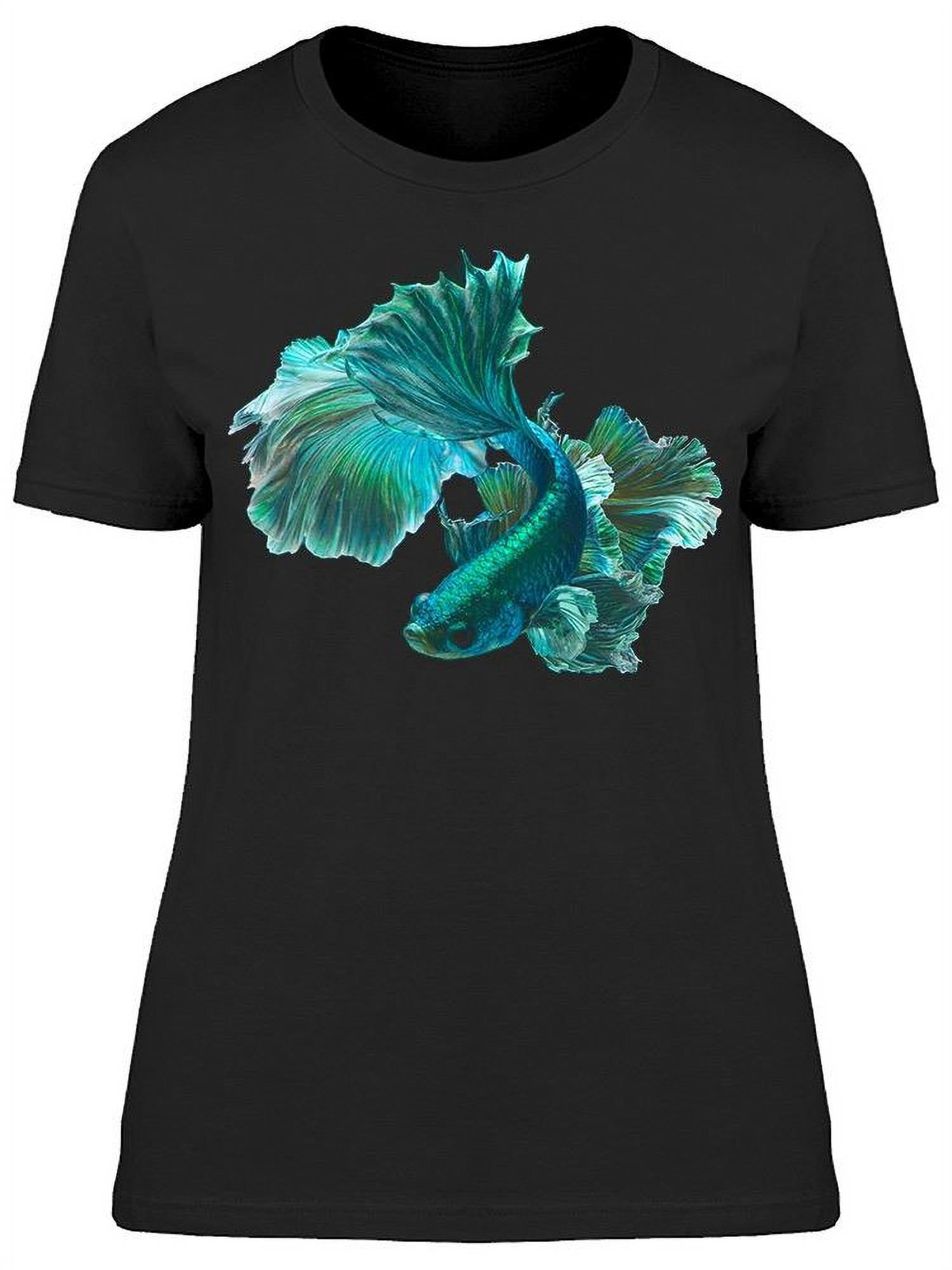 Beautiful Wavy Fins Betta Fish T-Shirt Women -Image by Shutterstock ...