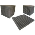96 Pack 1" x 12" x 12" Acoustic Foam Tiles Panel Wedge Studio ...