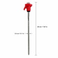 8 Pack Screw in Tent Stakes Heavy Duty, 7.87Inch Ground Anchors Screw ...