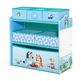 Bluey Design and Store 6 Bin Toy Storage Organizer by Delta Children ...
