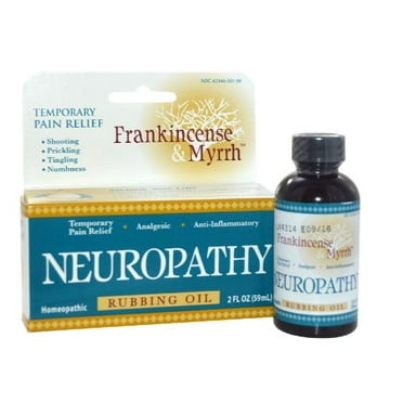 Frankincense & Myrrh, Neuropathy Pain Relief Rubbing Oil, 2oz - Walmart.com