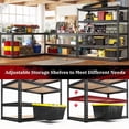 2500LBS Storage Shelves Adjustable Metal Shelving Unit 5-Tier Storage ...