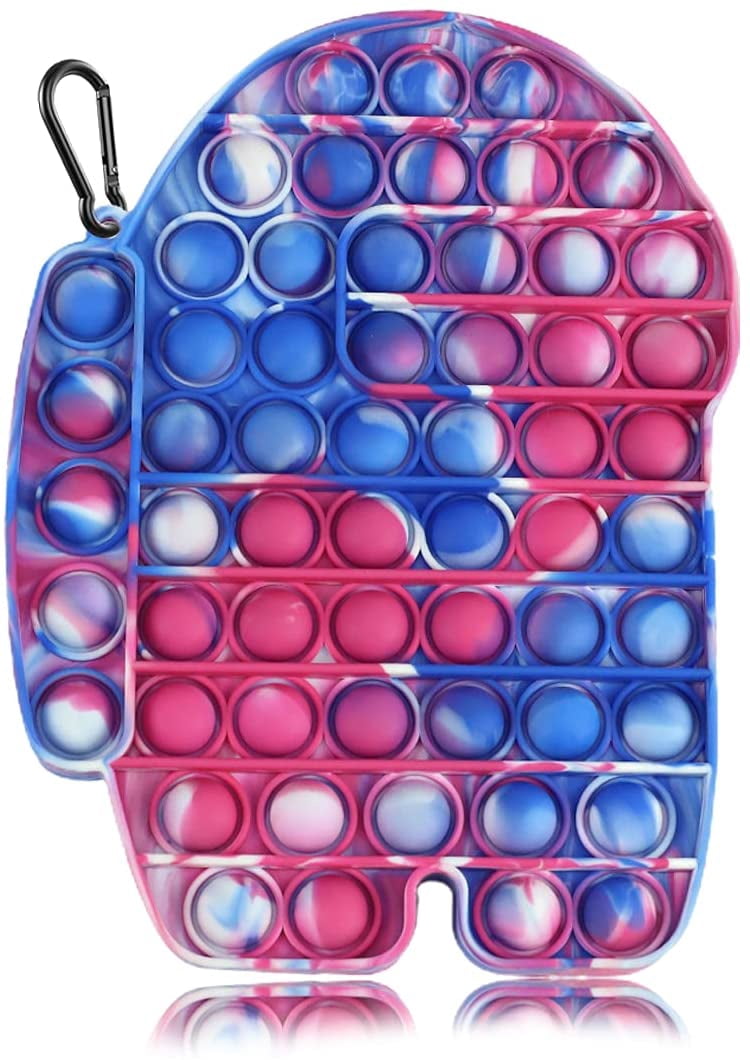 Push Pop Bubble Fidget, Large Pop Bubble Sensory Popper Fidget Squeeze ...