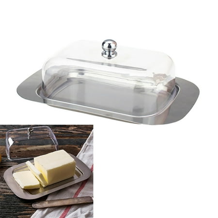 Butter Dish Stainless Steel Practical Fresh Keeping Butter Container ...