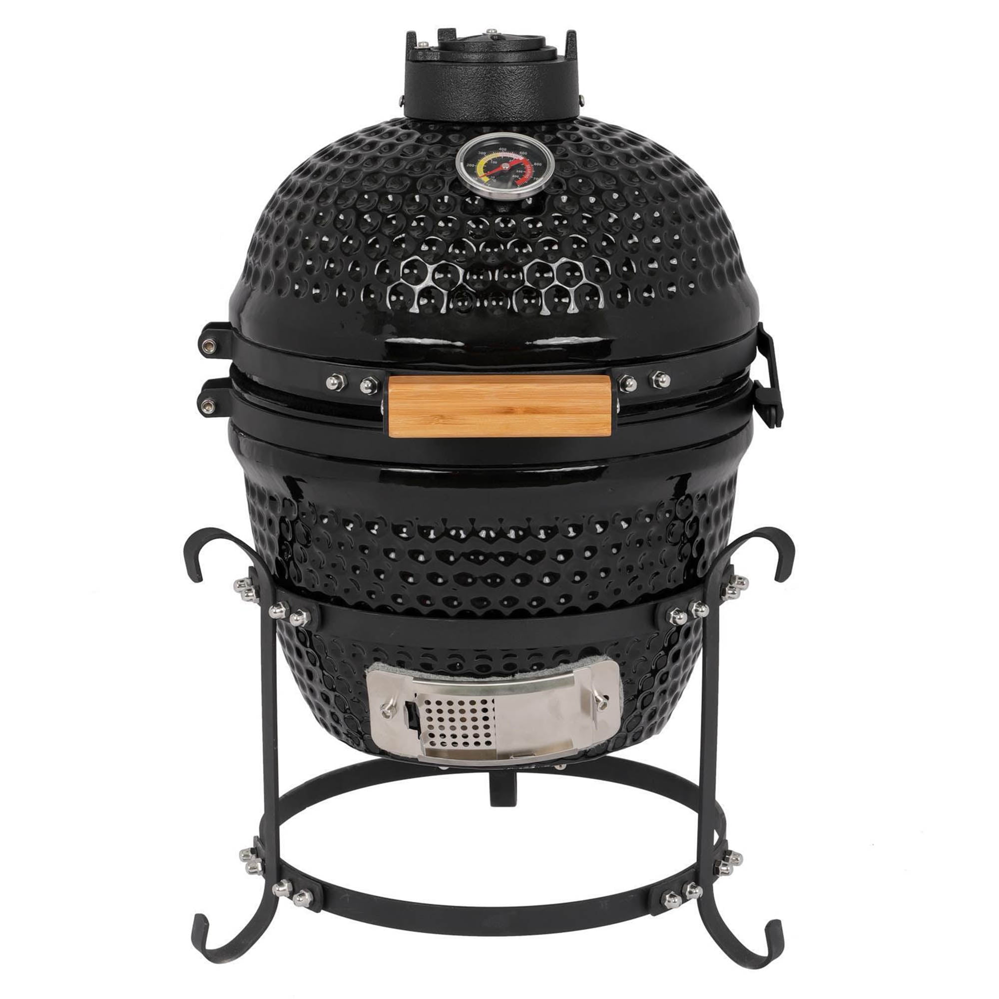 YouLoveIt 13" BBQ Charcoal Kamado Grill 13 inch Portable Tabletop BBQ ...
