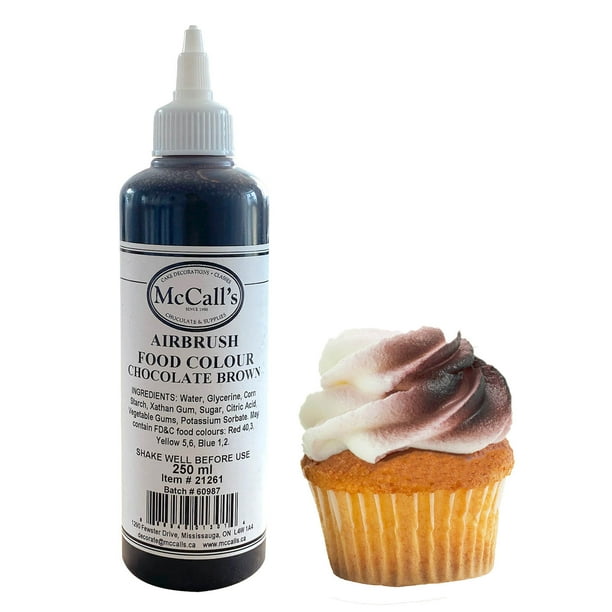 Airbrush Food Color Chocolate Brown - 250 ml (8 oz) - Walmart.ca