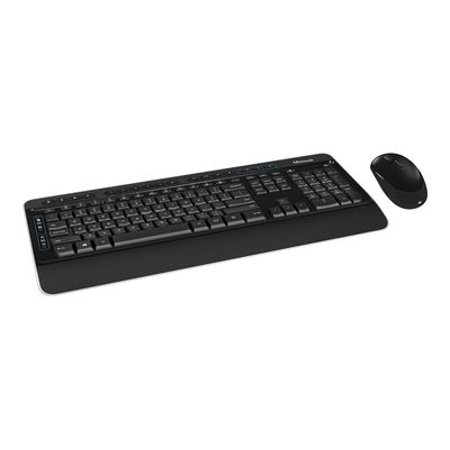 Microsoft Keyboard- and Mouse-Set Wireless Desktop 3050 - Black ...