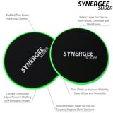 Synergee Electric Lime Green Core Sliders - Dual Sided Use | Carpet ...