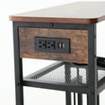 BplusZ Side Table with USB Ports and Outlets End Table with Charging ...