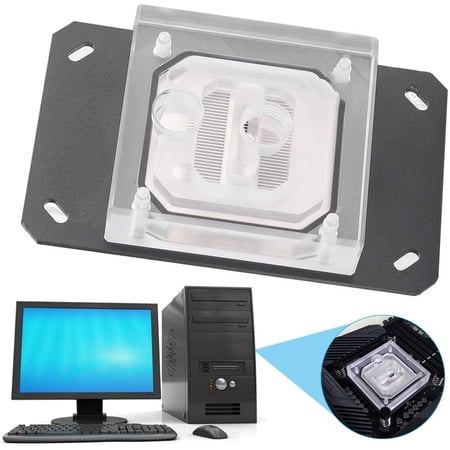 CPU Waterblock for AMD, Desktop PC Water Cooler Block 0.5mm Micro ...