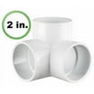 4 way L/T 2" - Utility Grade 4 Way PVC Fitting - Walmart.com