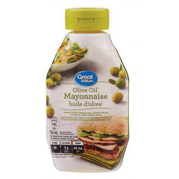 Great Value Mayonnaise with Olive Oil, 750 mL - Walmart.ca