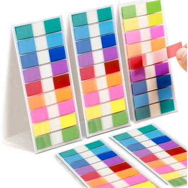 1600 Pcs Sticky Book Tabs, 60 Colors Morandi Book Tabs, Transparent ...