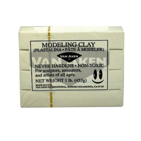 VAN AKEN INTERNATIONAL 10109 PLASTALINA MODELING CLAY WHITE 1LB ...
