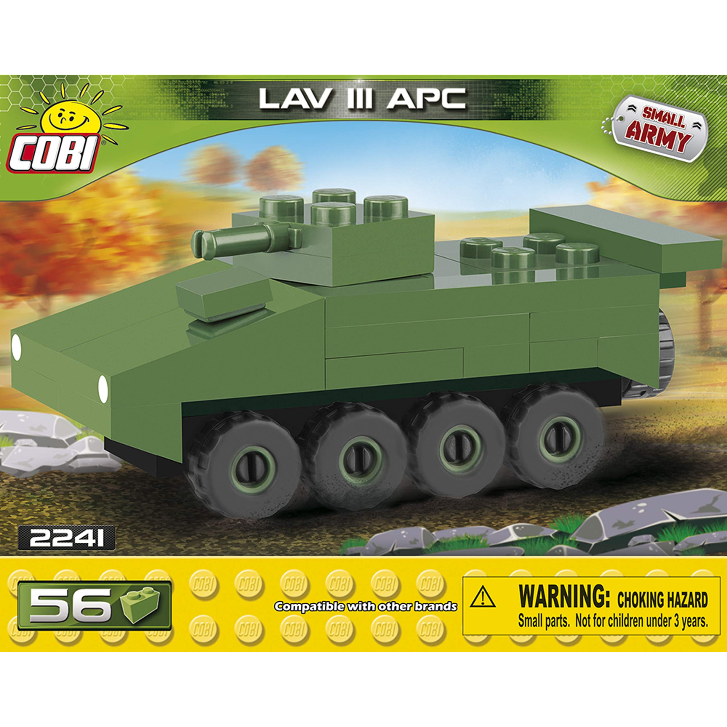 COBI Small Army Canadian LAV III Kodiak APC Nano Tank Building Block Set 2241 - Walmart.com