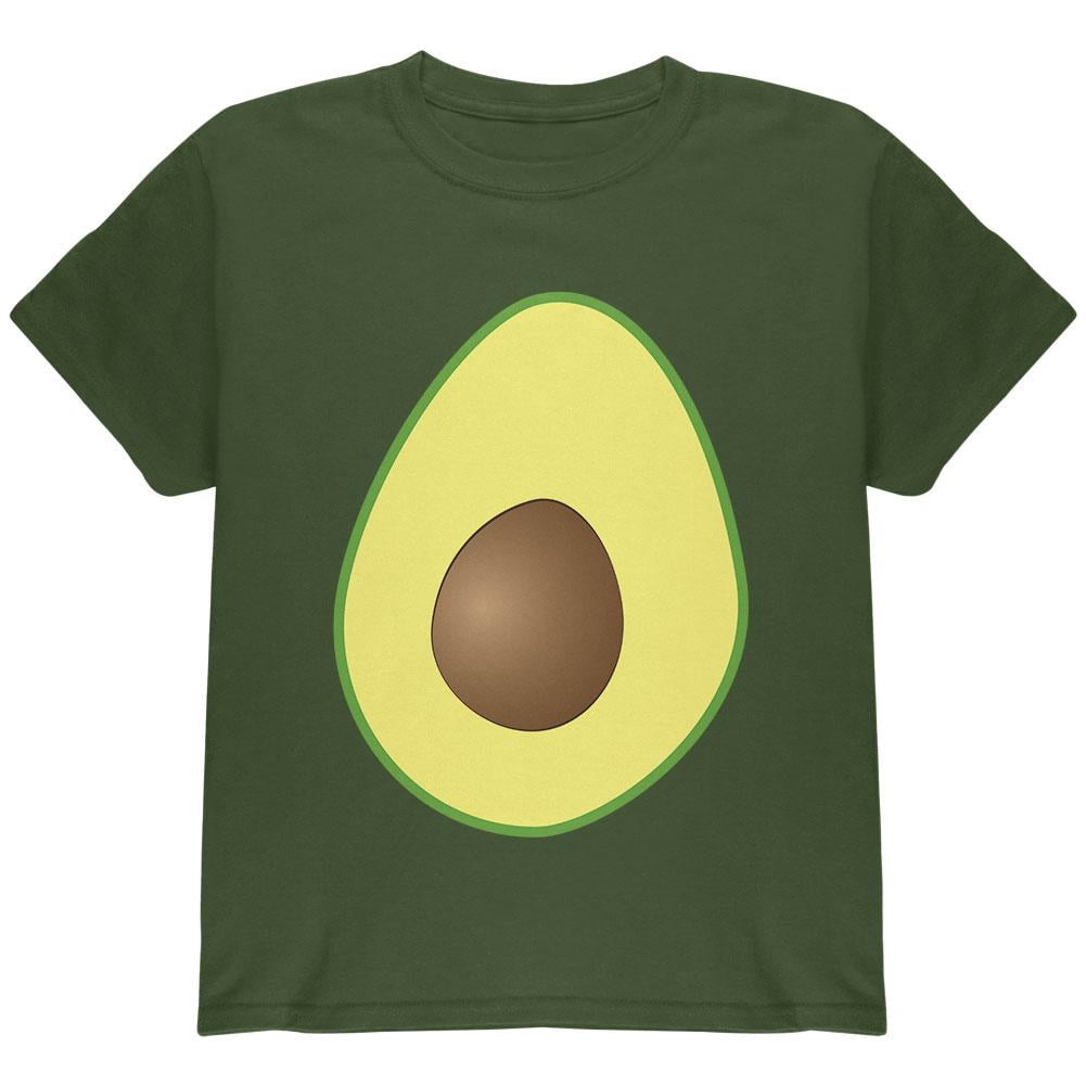 Halloween Avocado Costume Youth T Shirt Military Green YXL - Walmart.com