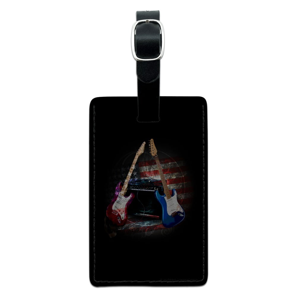 Electric Guitars American USA Flag Rock and Roll Red White Blue ...