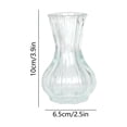 Clear Glass Vase Small Decorative Flower Vase for Home Decor Table ...