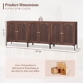 Aitjunz Modern Buffet Cabinet with Storage, 92.63'' W Sideboard and ...