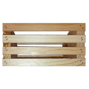Unfinished Wood Crate, 12 in x 5.5 in X 4 in - Walmart.com