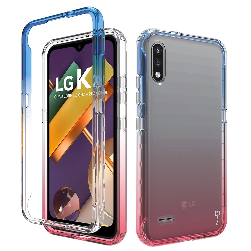 CoverON For LG K22 Case / LG K32 Phone Case, Gradient Heavy Duty Clear Full Body Shockproof ...